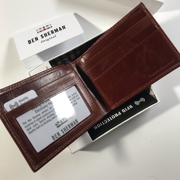 Ben Sherman | Bags | Ben Sherman Cognac Bifold Leather Wallet | Poshmark